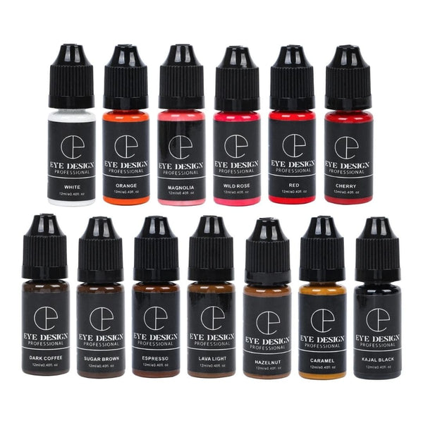 Eye Design Professional | EDP Cosmetic Tattoo Pigment Set – EYE DESIGN ...